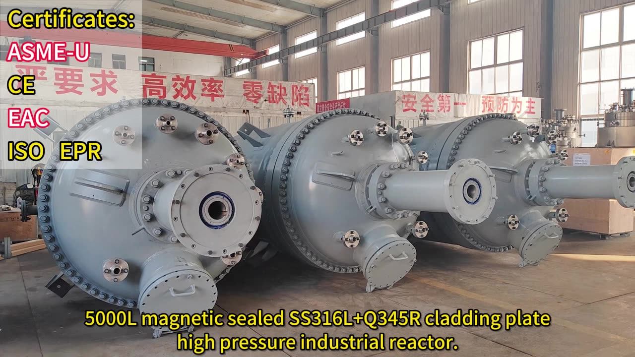 Asme Ce Eac 5000l Stainless Steel Jacketed High Pressure Toner Thermal ...