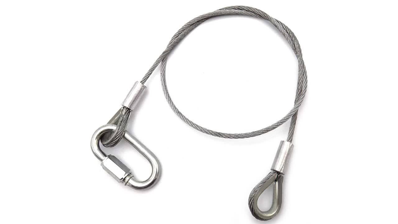 Guofeng Wire Rope,Galvanized Steel Wire Rope Sling With Karabiner And ...