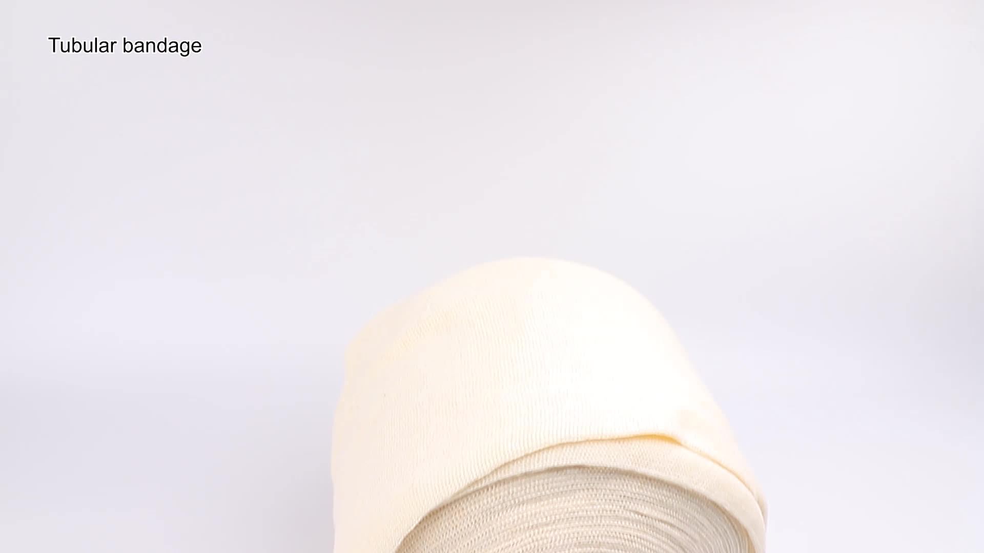 Medical First-aid Using Tubular Quick Dress Gauze For Arms Legs ...