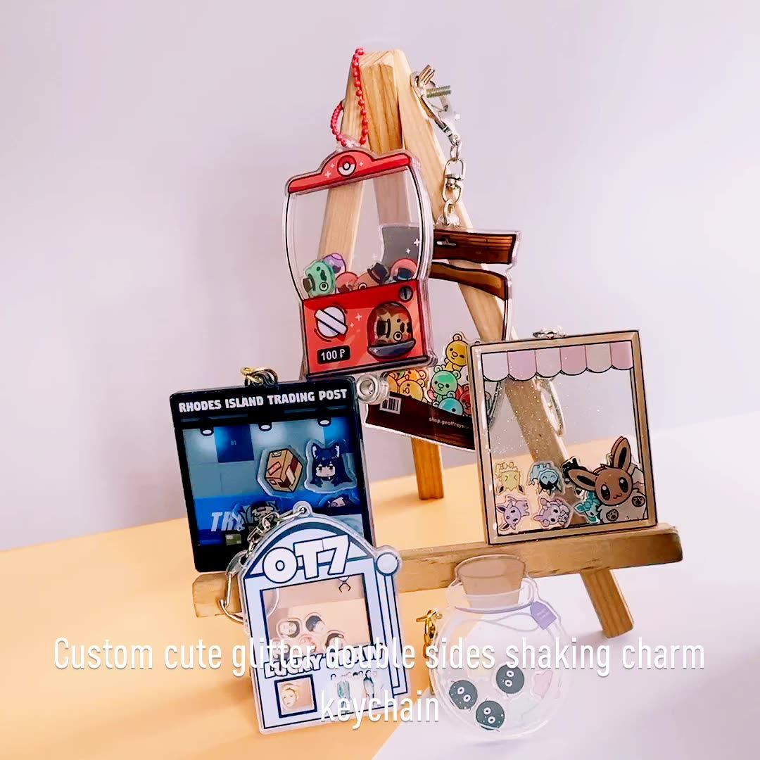 Personalized Custom Printed Acrylic Charms Shaker Charms Three Layer ...