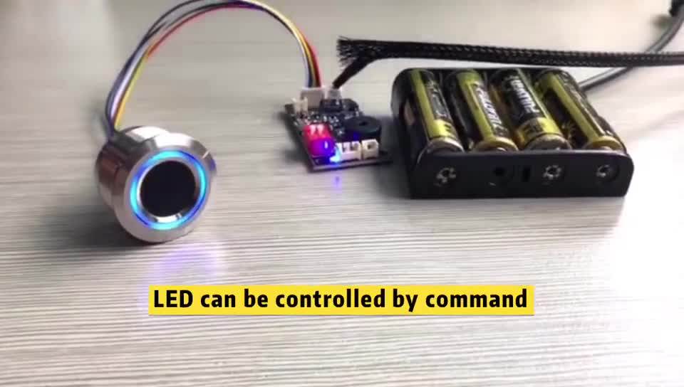 Grow R503 Round Led Rgb Color Uart Waterproof Dc3.3v Capacitive ...