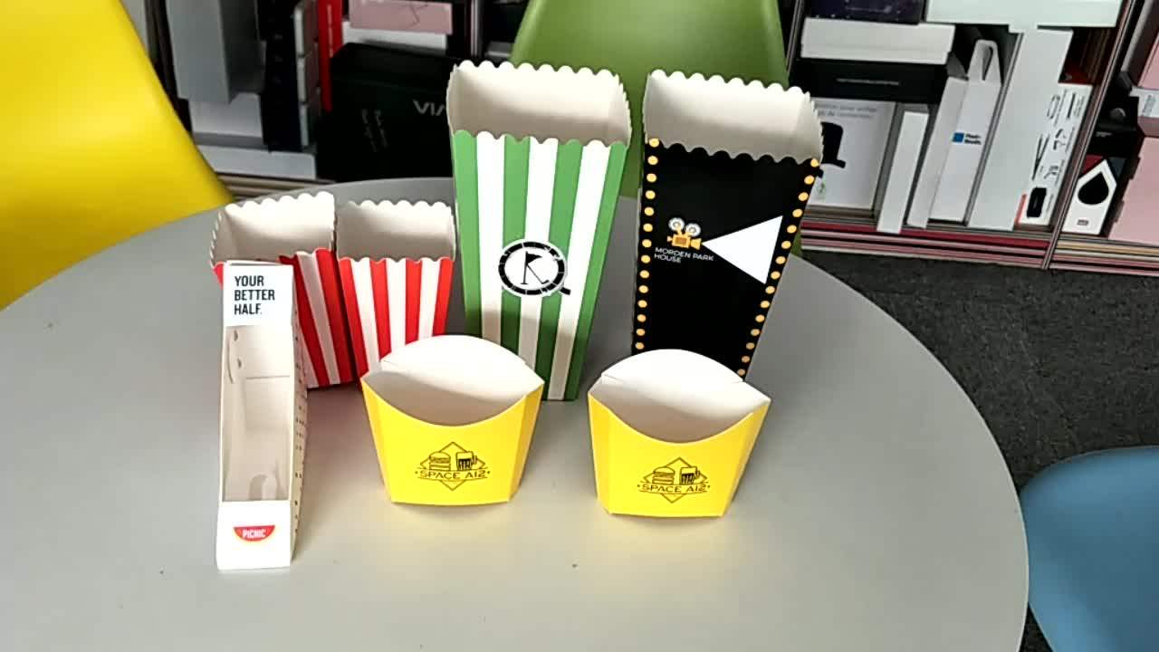New Design Popcorn Chicken Box Paper Packaging Fried Food Box - Buy ...