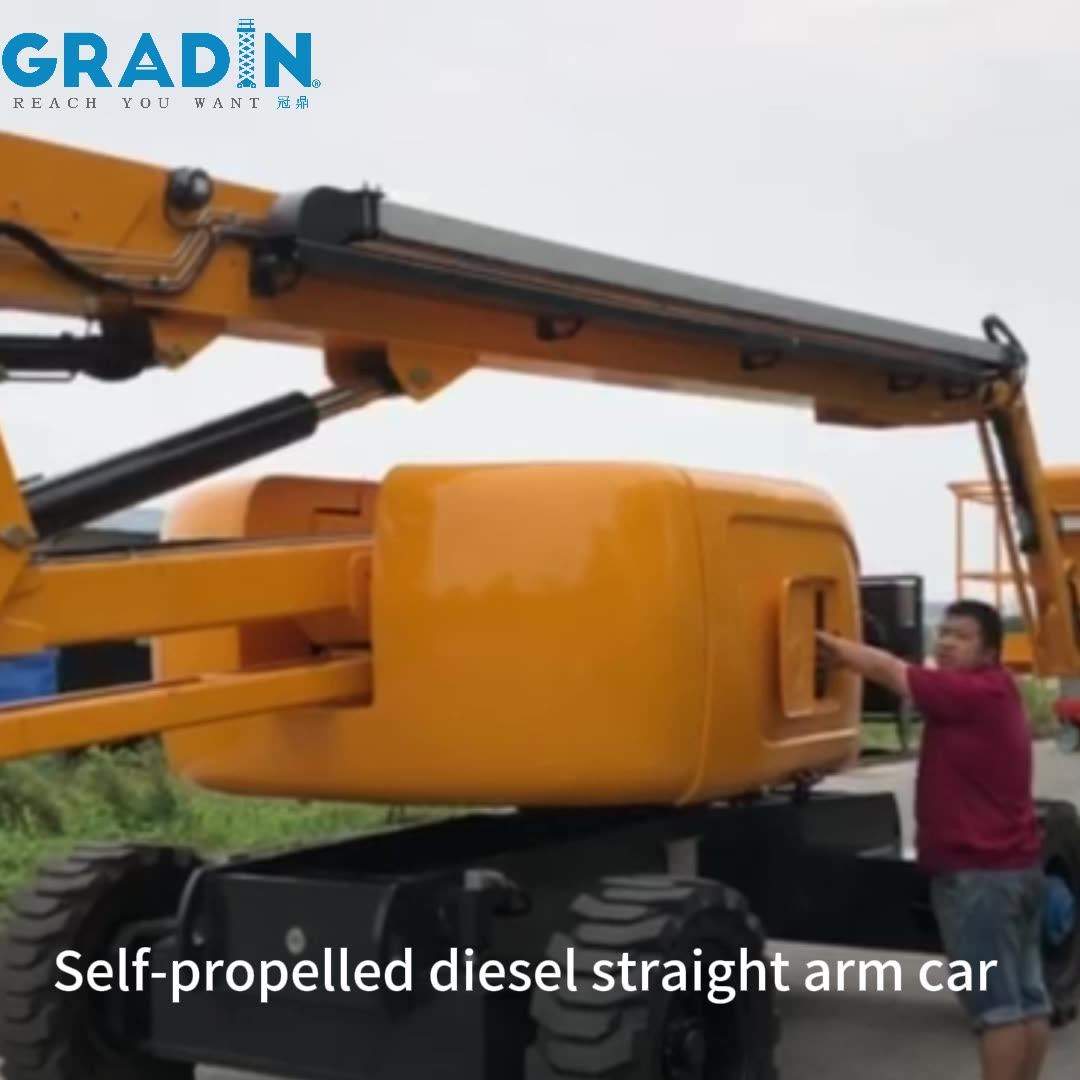 20m Ft Towable Boom Spider Lift Lift Trailer Cherry Picker Tree ...