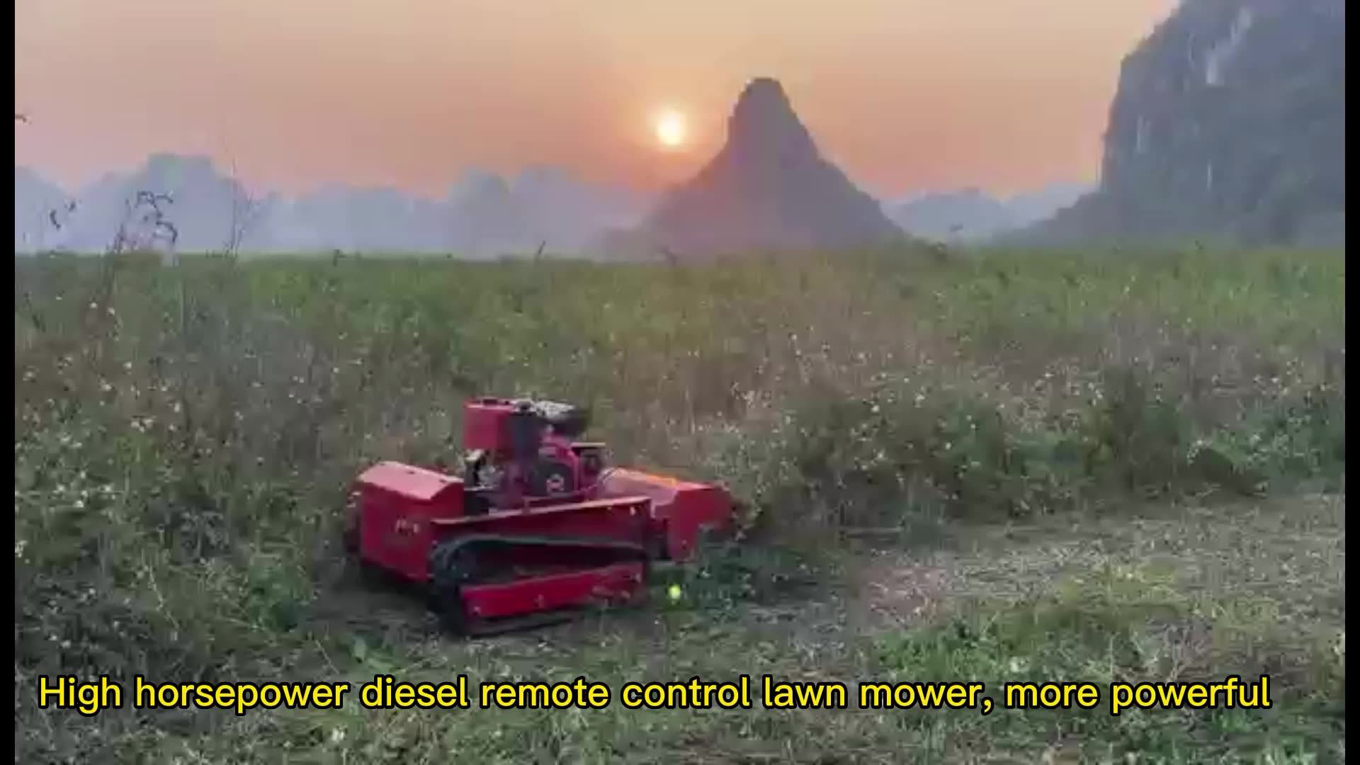 Ce New Products Led Bright Headlights Flail Mulcher For Tractor Remote ...