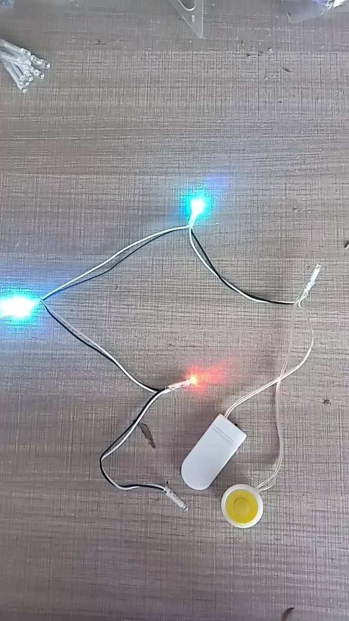 Factory Outlets Battery Powered TRY ME button 10 LED copper wire ...