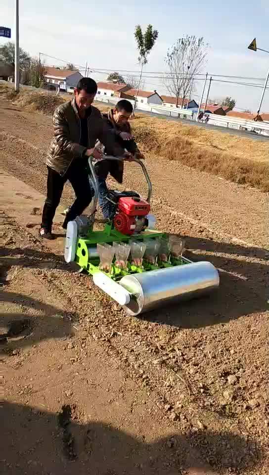 Manual Hand Push & Gasoline Power Grass Vegetable Seeder / Vegetable ...