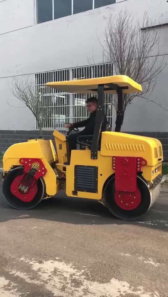 3 Ton Road Roller For Sale Ride On Double Drum Compactor Road Roller ...