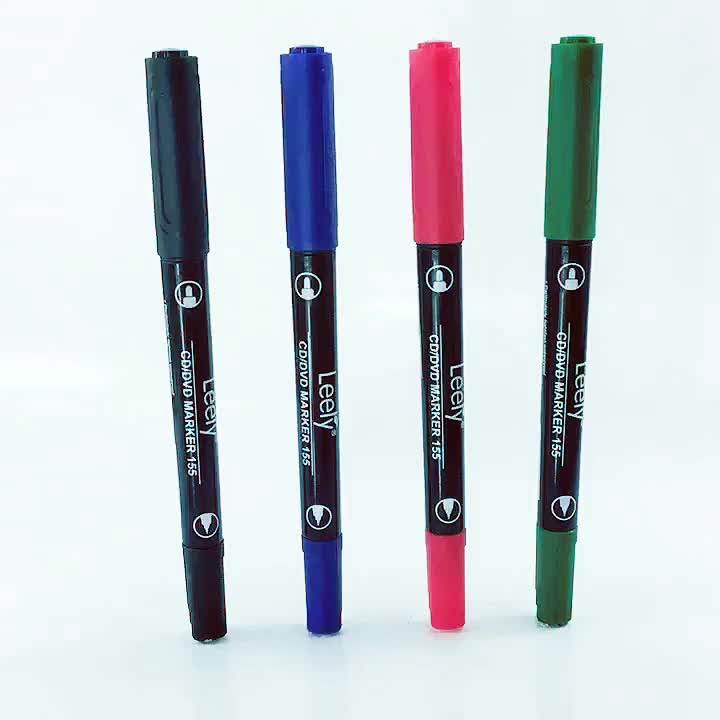 0058w Permanent Fineliner Metal Tip Dual Cd Dvc Marker Pen - Buy Cd Dvd ...
