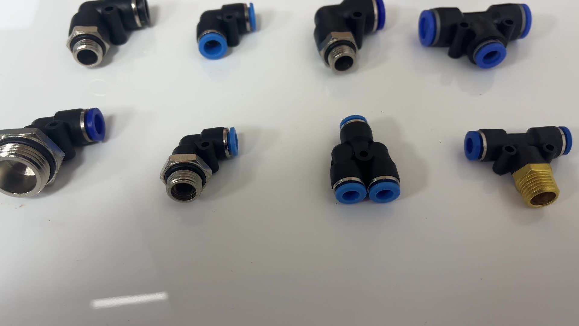 Plastic Brass Pneumatic Hose Fittings One Touch Fitting Quick ...