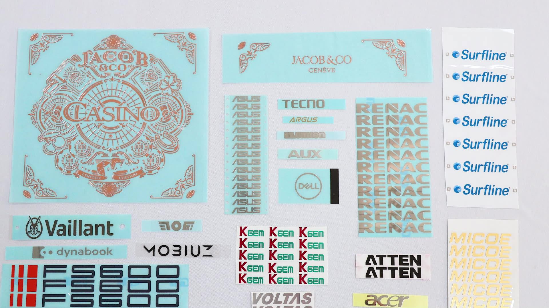 Metallic Letters Labels Custom Thin Electroform Rose Gold Nickel 3d ...