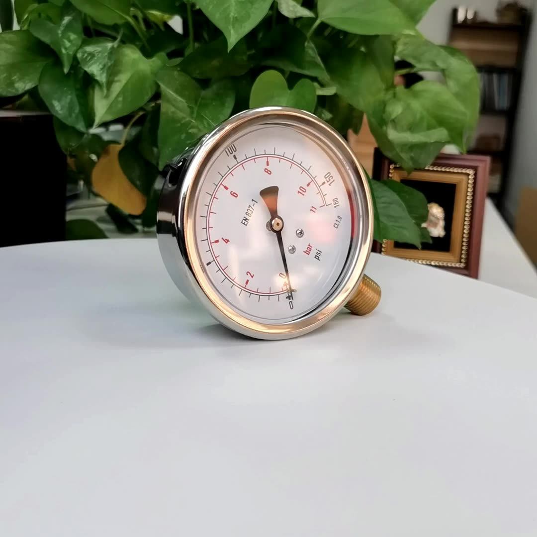 Pcp Stainless Steel Small Manometer 25mm Glycerin Filled Mini Pressure ...