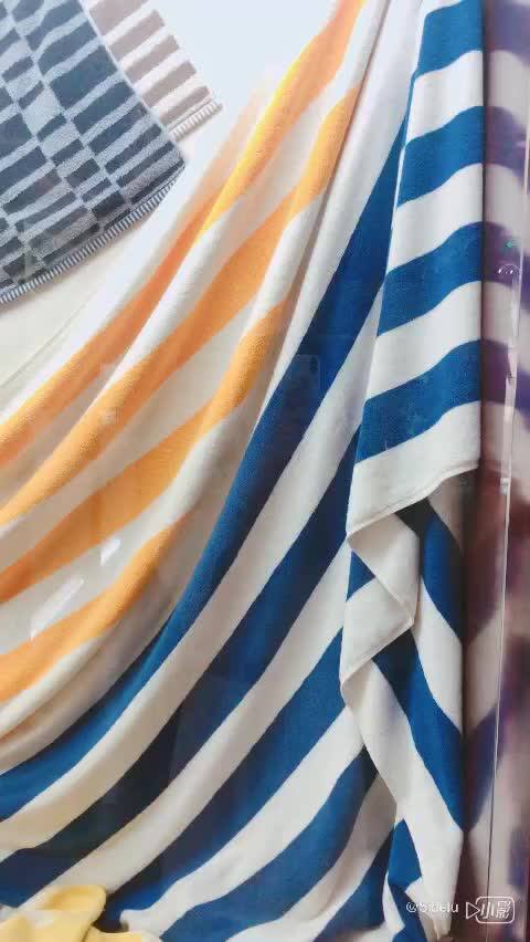 Customized Luxury 100% Cotton Stripe Beach Towel - Buy Beach Towel ...