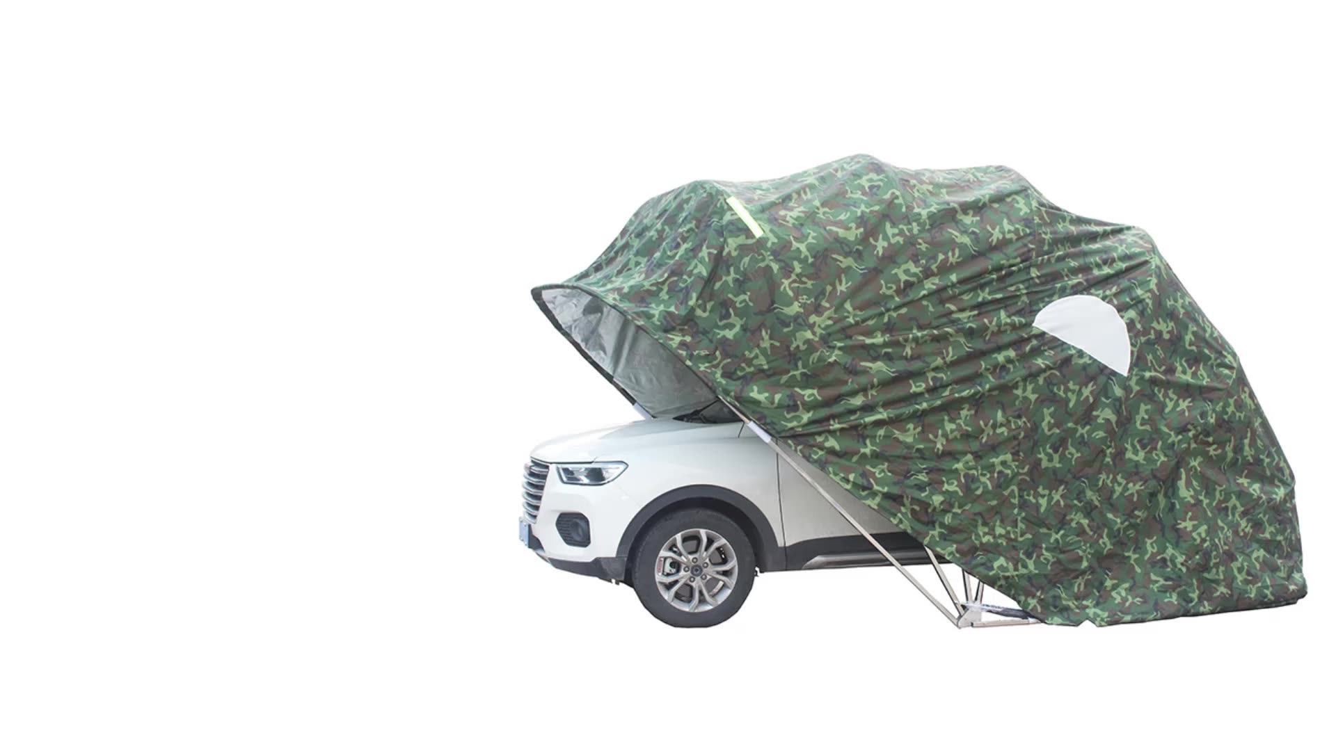 Homful Fully Automatic Remote Control Foldable Car Shelter Canopy ...