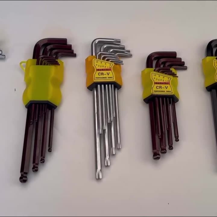 9-piece Long Torx Key L Allen Wrench Set Carbon Steel With Oem Support ...