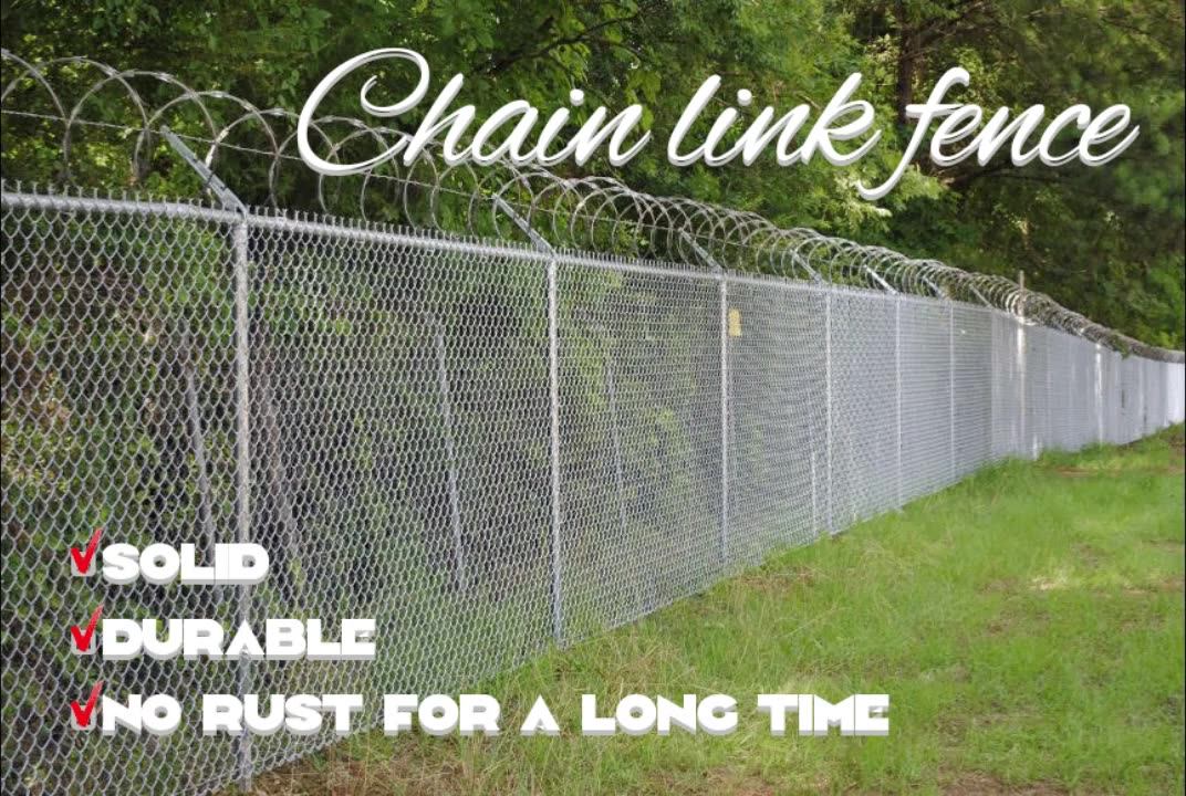 High Quality Galvanized Fencing Panels Metal Frame Powder Coating Chain ...