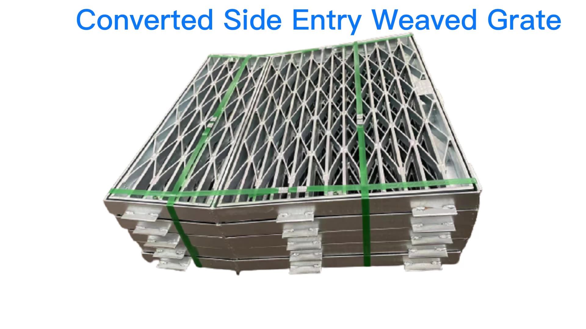 Galvanised Converted Side Entry Rollover Weaved Grate And Frame - Buy ...