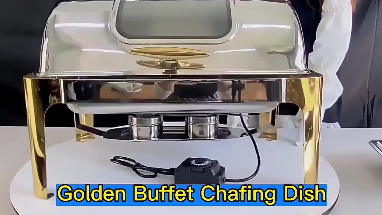 Luxury Restaurant Hotel Roll Top Chaffers Chafing Dish Stainless Steel ...