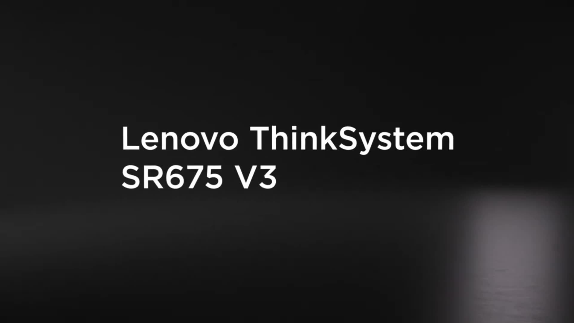 A Versatile Gpu-rich 3u Rack Server L-enovo Thinksystem Sr675 V3 Amd ...