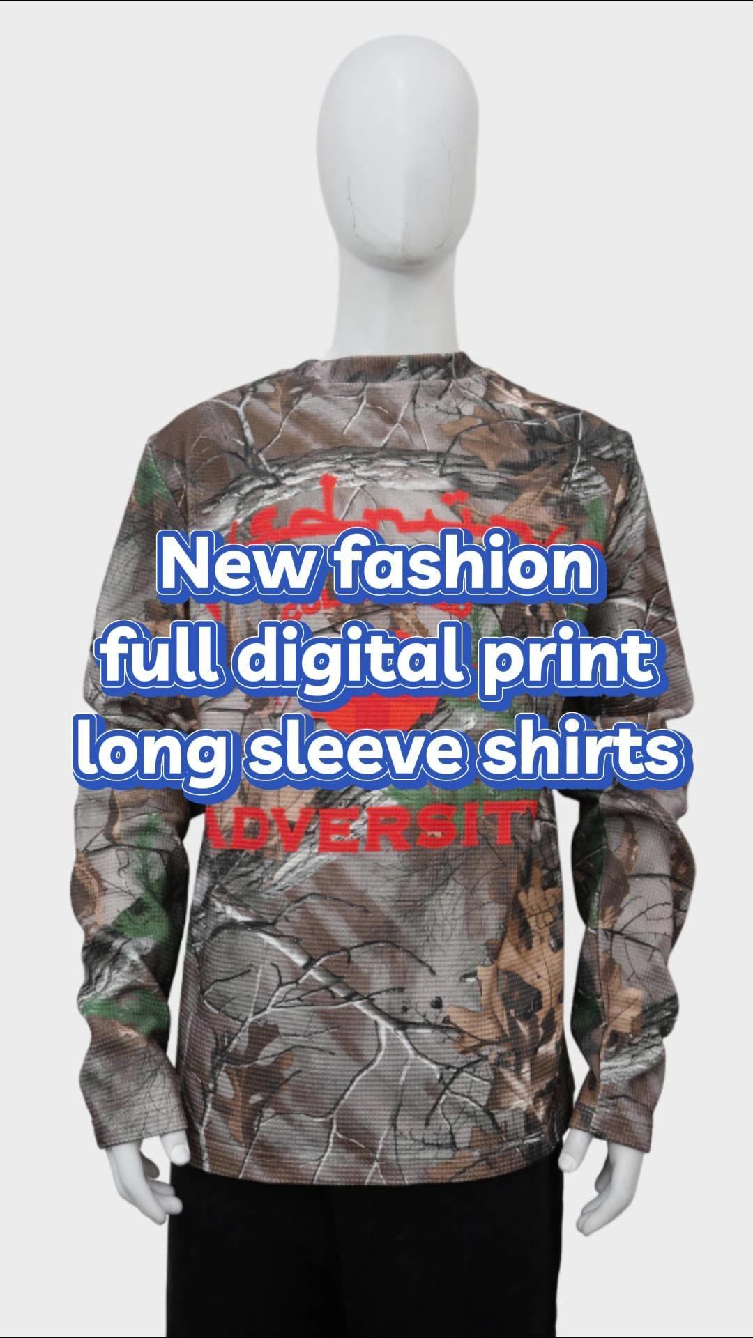 Custom Outdoor Clothing Camo Real Tree Print Long Short Sleeve T-shirt ...