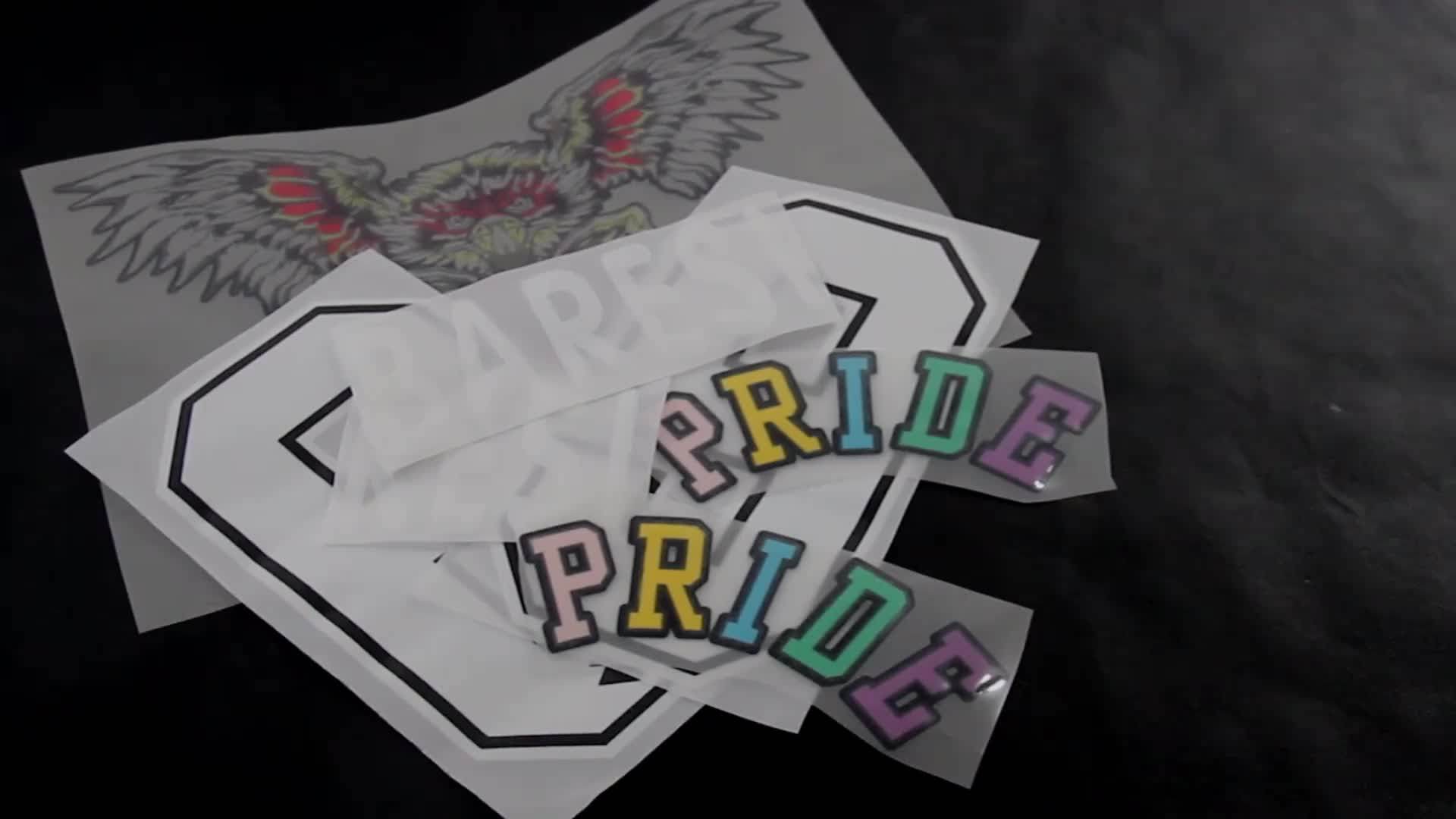 Qingyi Custom Heat Press Stickers Transfer On Letters Label 3d Logo ...