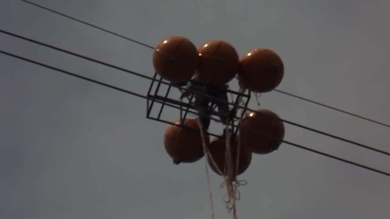 Transmission Line Marking Obstruction Lights And Spheres For Aviation ...