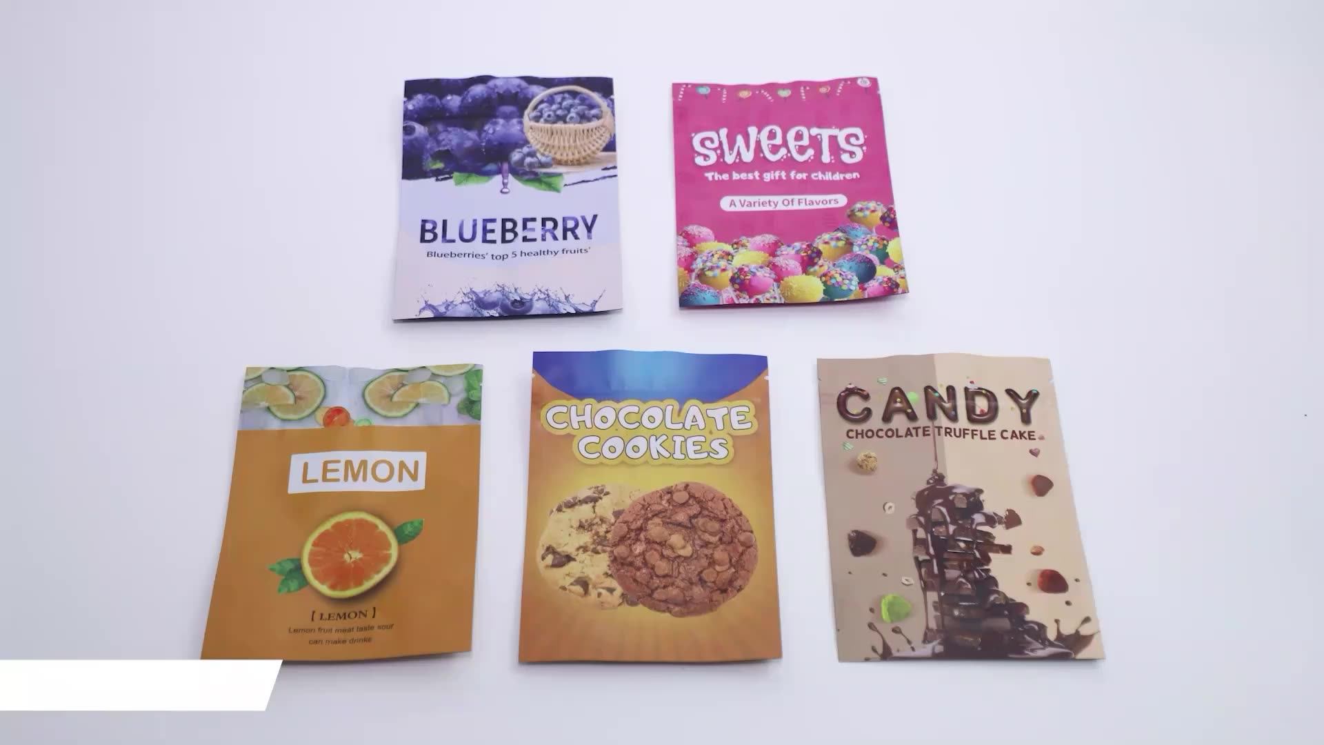 Custom Sour Pouches Infused Gummies Mushroom Watermelon Strawberry ...