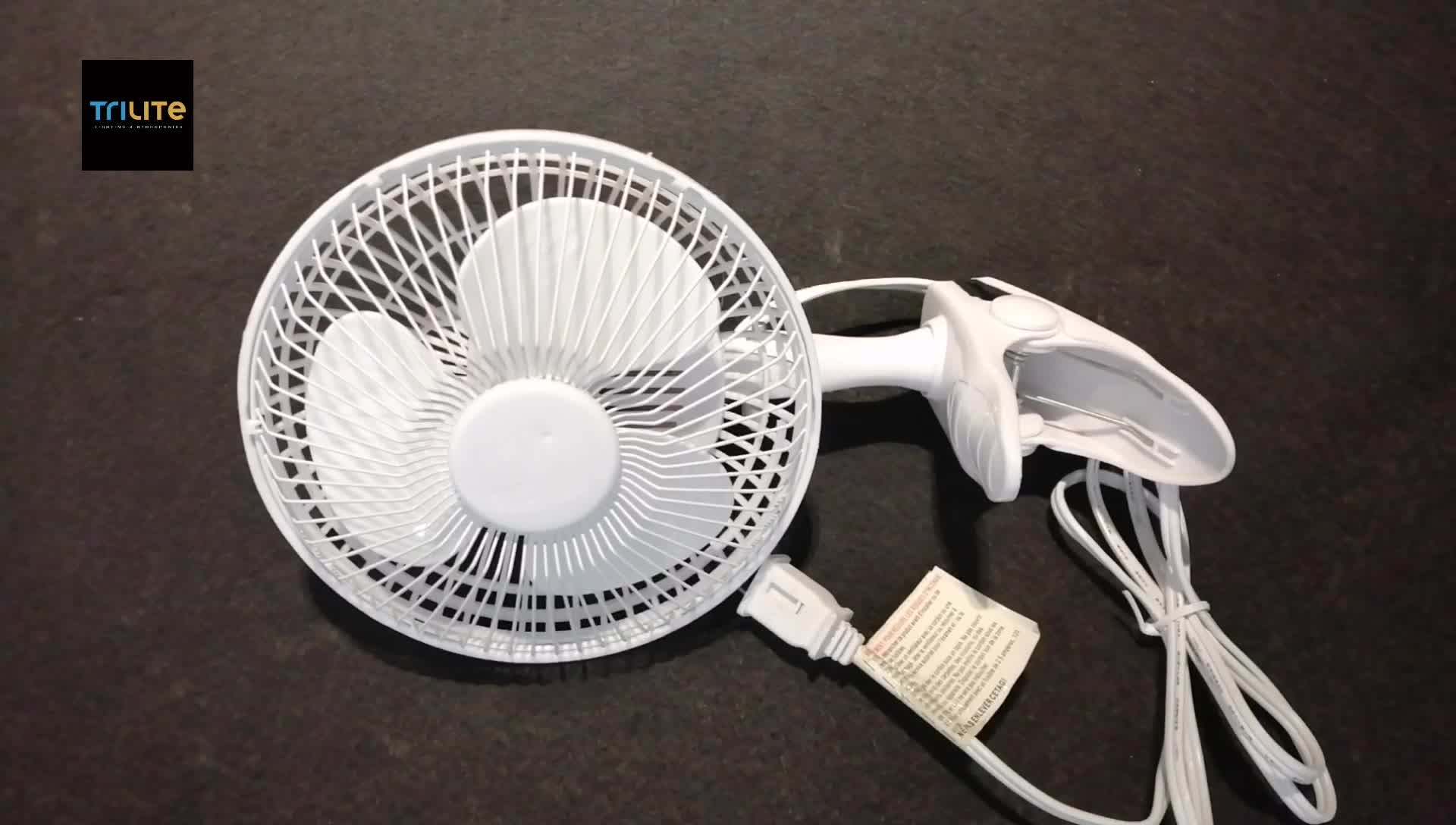 6 Inch Clip Fan 2 Speeds With Strong Airflow,Sturdy Clamp,Portable Clip ...