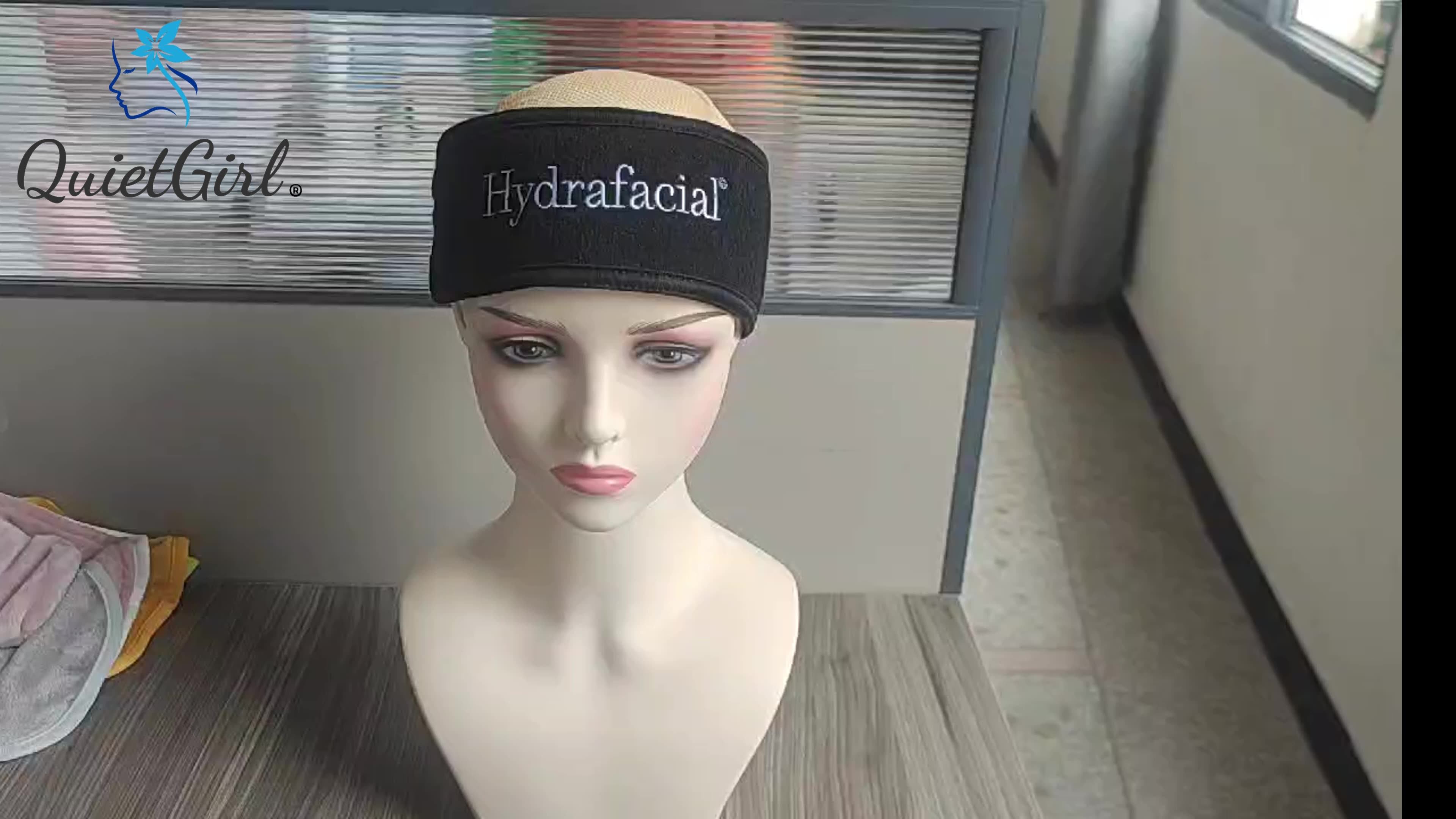 Custom Logo Terry Facial Spa Headband With Adjustable Vel Cro Closure ...