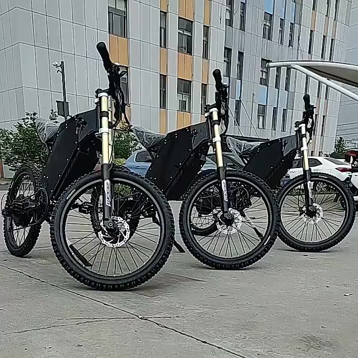 19/21inch Super Speed Stealth Bomber 72v 8000w Electric Bike With High ...