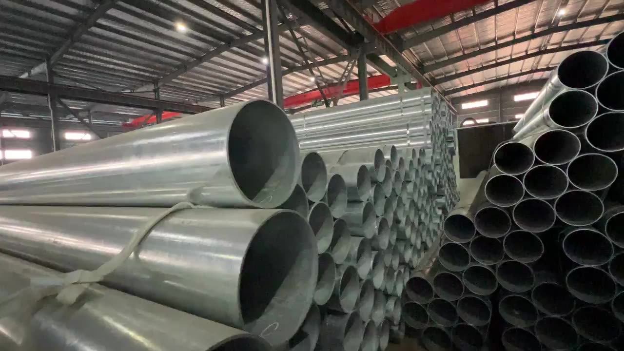 Asme Bs Hollow Section Erw Galvanized Steel Pipe 4 Inch Round Seam Pipe ...