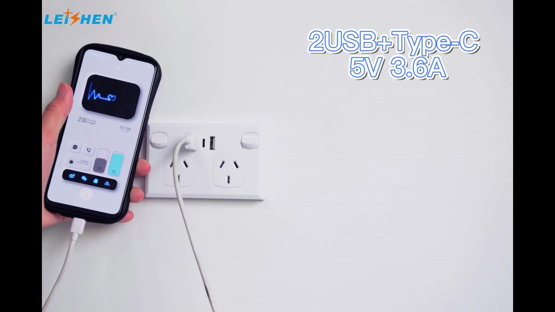 Saa Certification Factory Wholesale Electric Wall Charger Usb C Type C ...