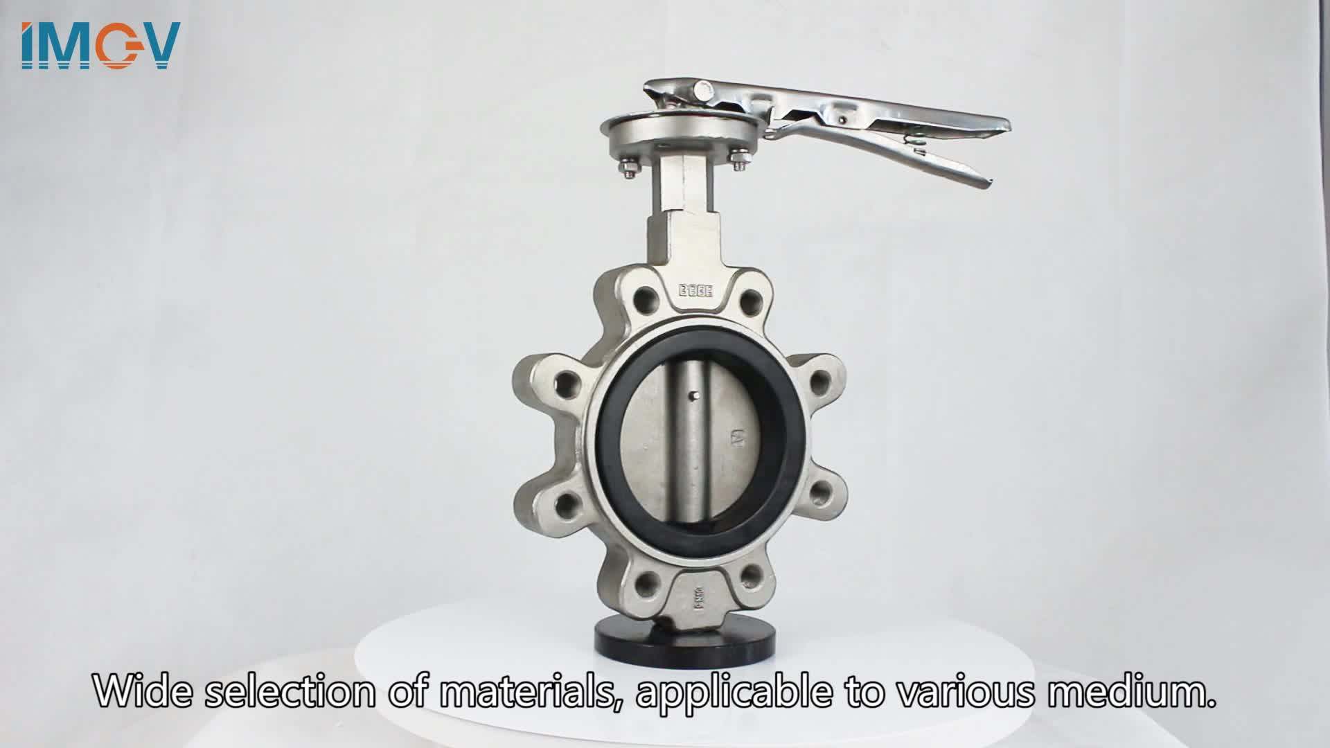 4 10 Inch Ptfe Type Ductile Iron Cast Iron Stainless Steel Wafer ...