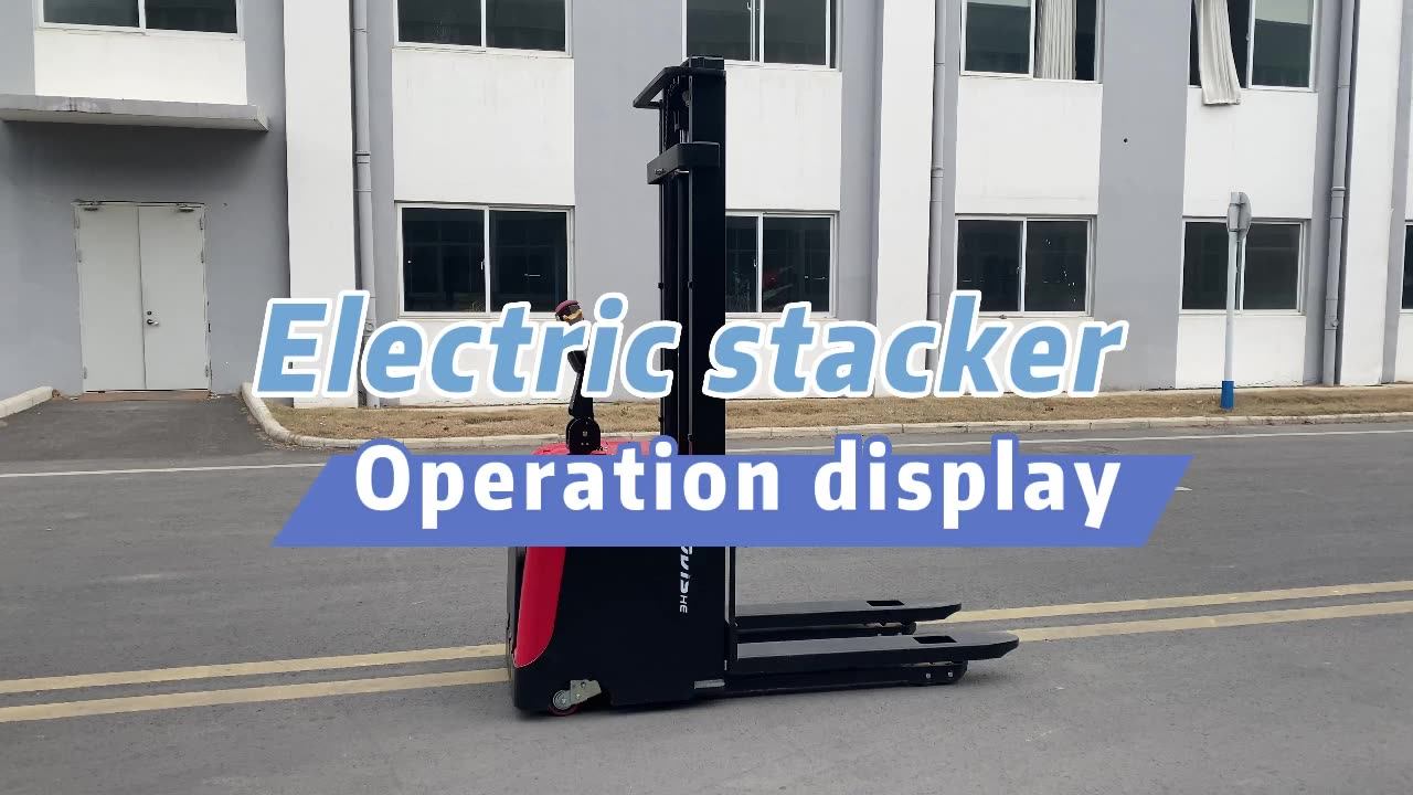Semi Electric Pallet Stacker Automatic 1.6 Ton 2ton Electric Stacker ...
