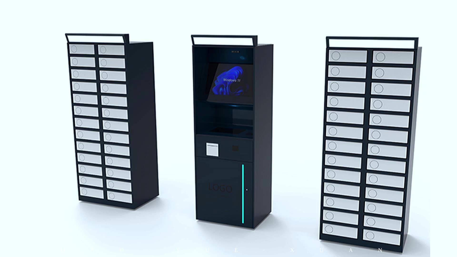 Customize Student Metal Lockers Multi Door Intelligent Sliding Metal ...