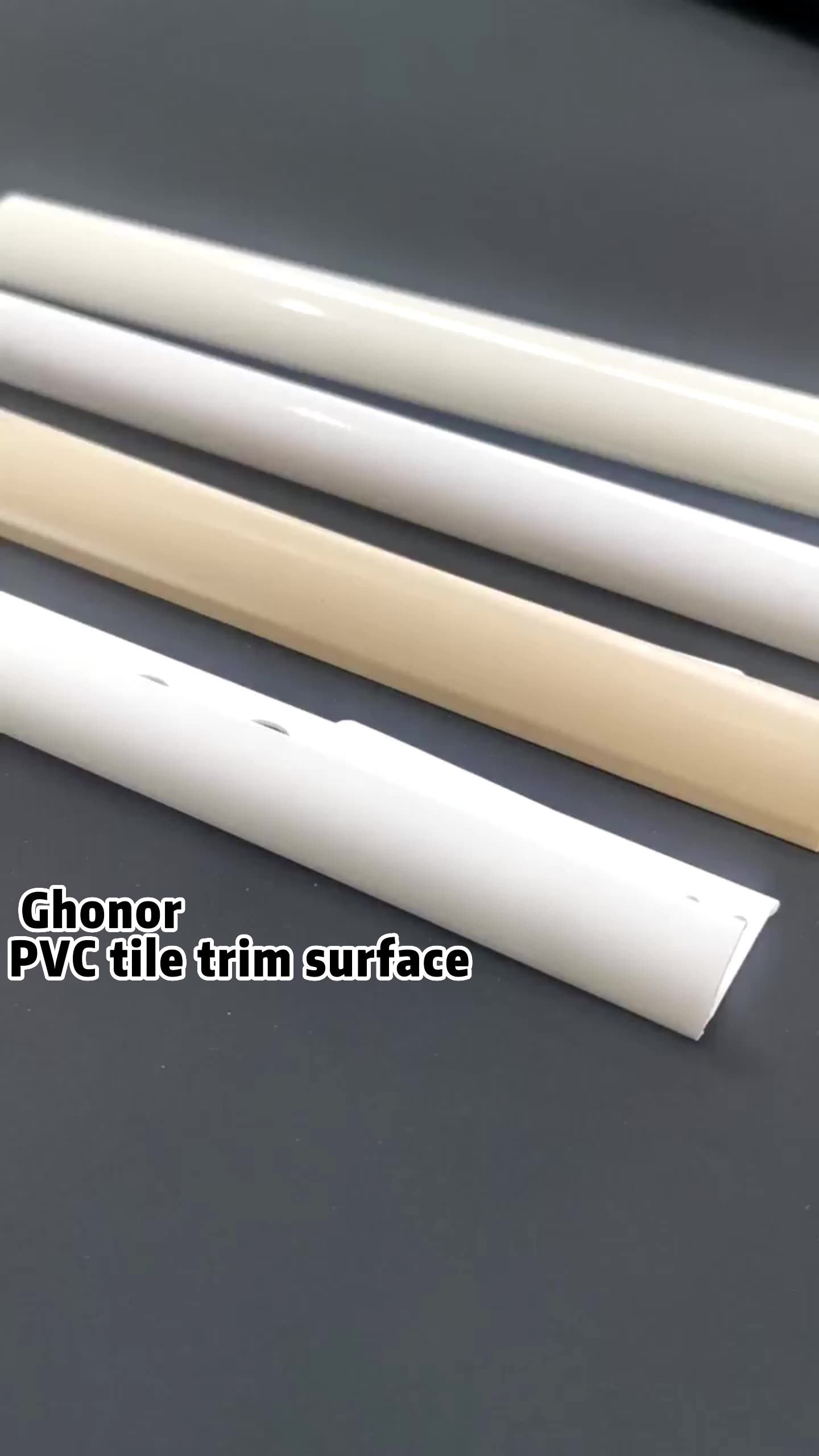 White Plastic Outside Corner Moulding Pvc Tile Trim Profiles Angle ...