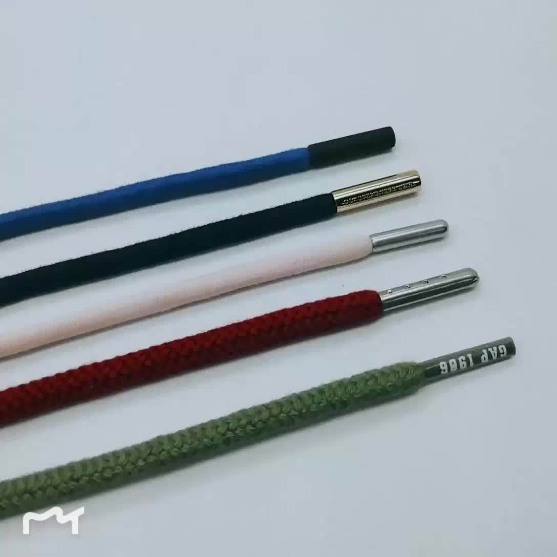 High Quality Braided Cotton Cords Drawcord String Plastic Aglets String ...