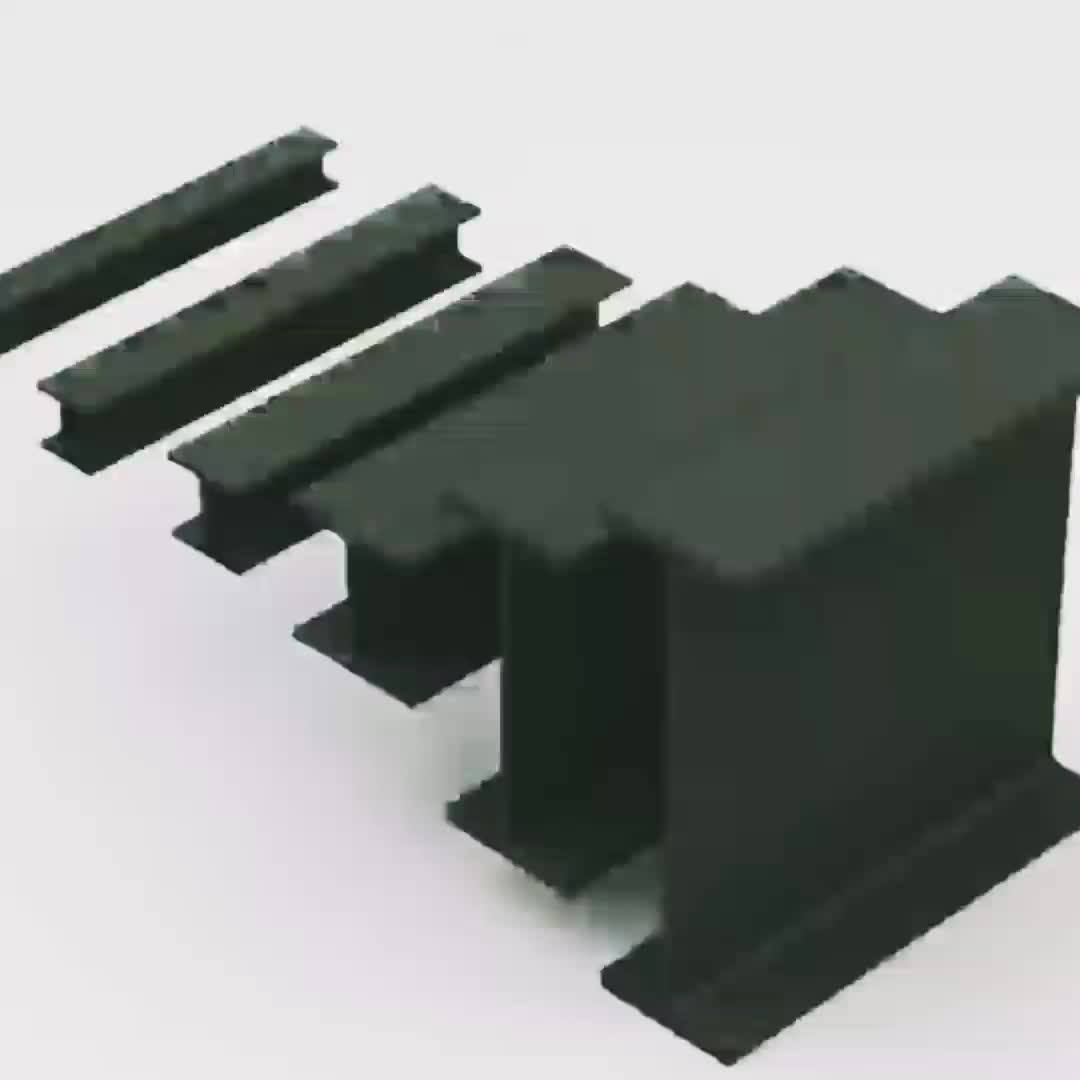 H beam sizes in inches