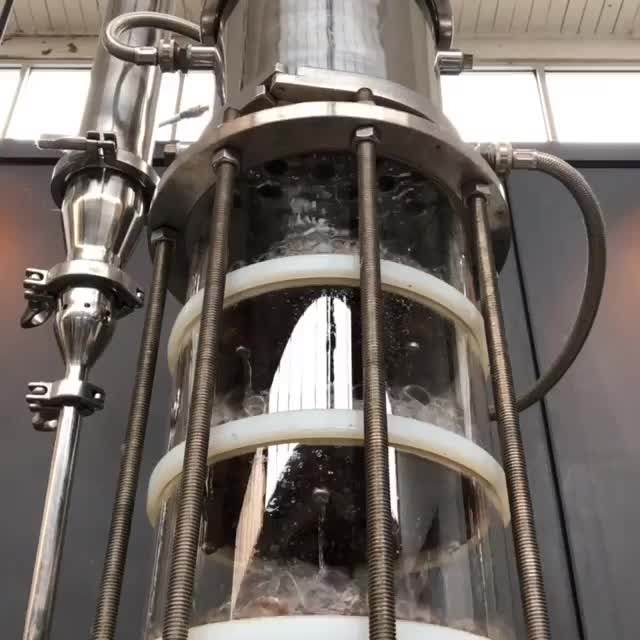 Stainless Steel Distillation Column Alcohol Distillation Equipment ...