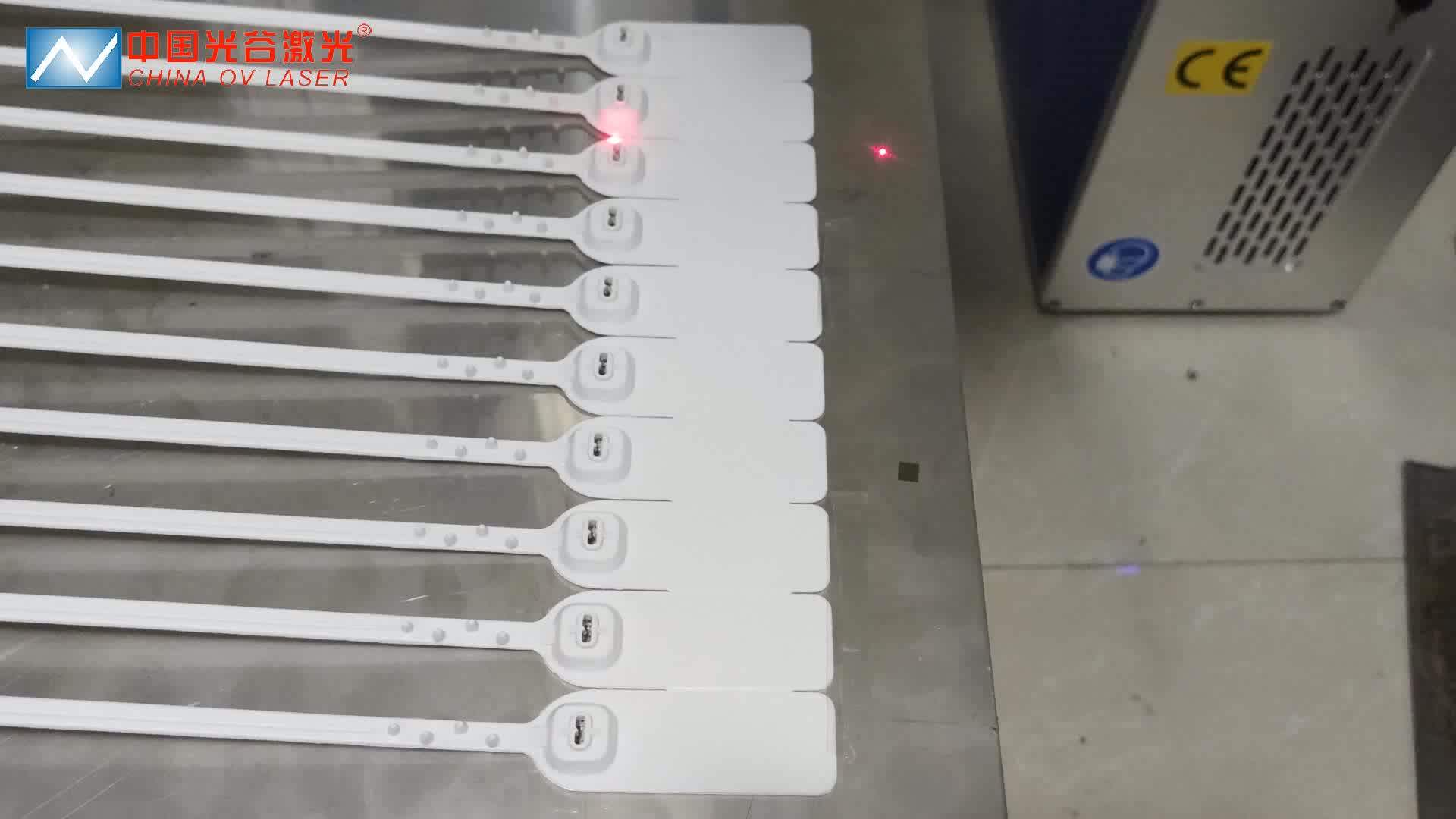 Animal Cattle Ear Tag Printer 20w Laser Fiber Marking Machine 30w For ...