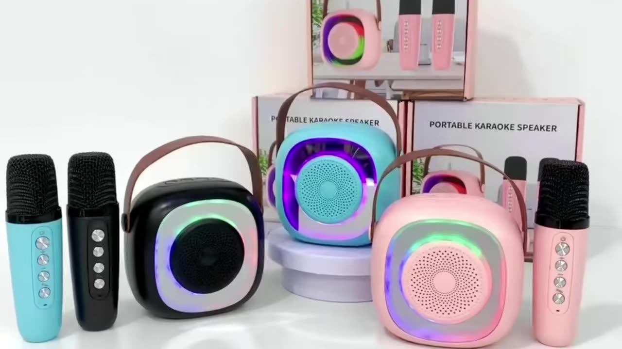 K10 Wireless Microphone Big Sound Karaoke Mini Speaker With Fm Radio ...