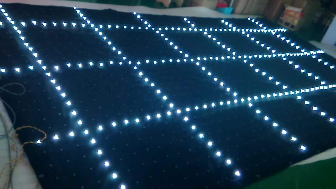 Fireproof Velvet Fabric Rgb Leds Backdrop Stage Lights Dmx Lighting Led ...