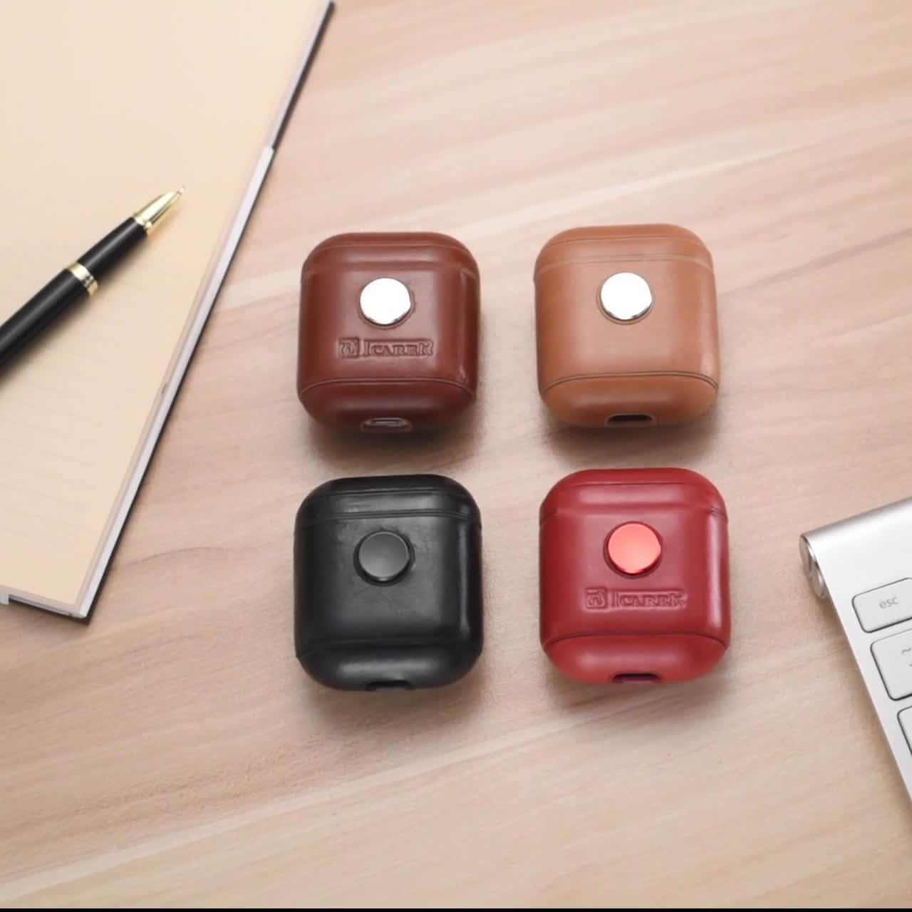 2018 Trending Fashion Design Handmade Leather Case Shell For Airpod ...