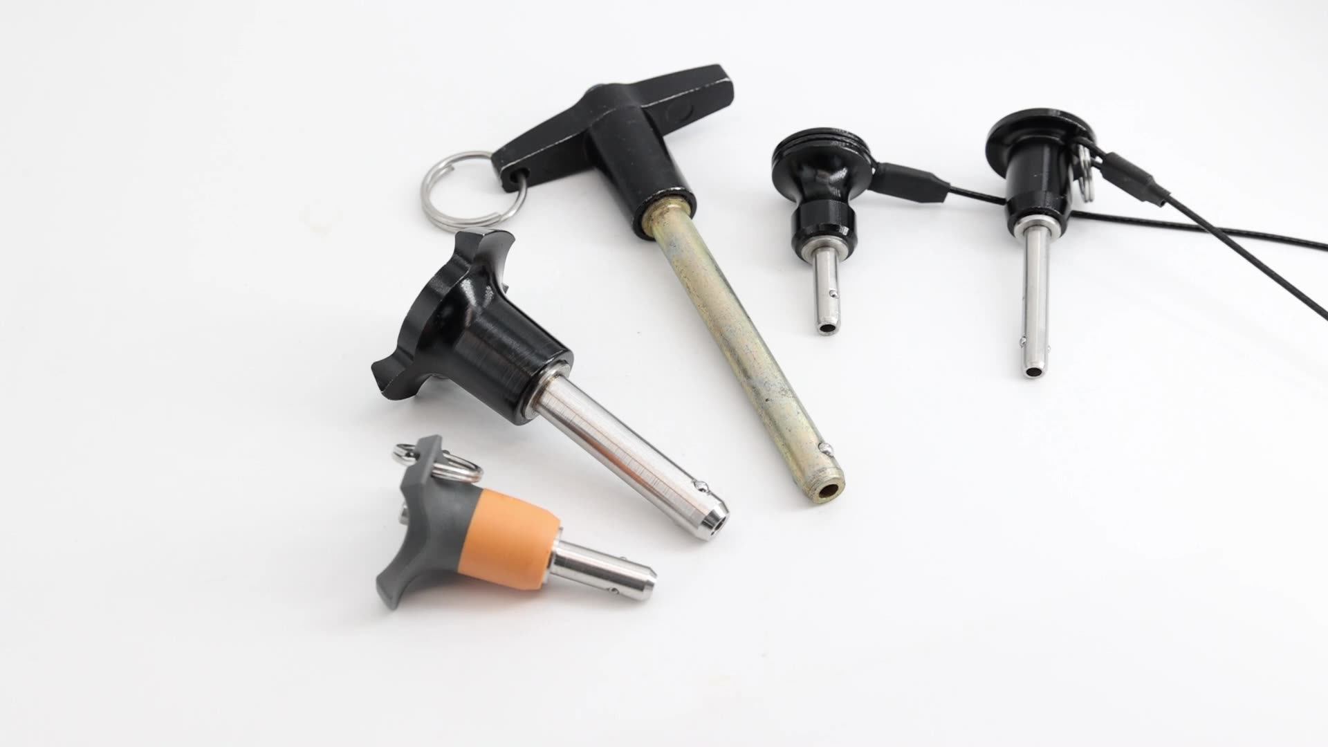 Stock Steel Pins M5 M8 M10 M12 M16 D Ring Shouldered Spring Loaded Self ...