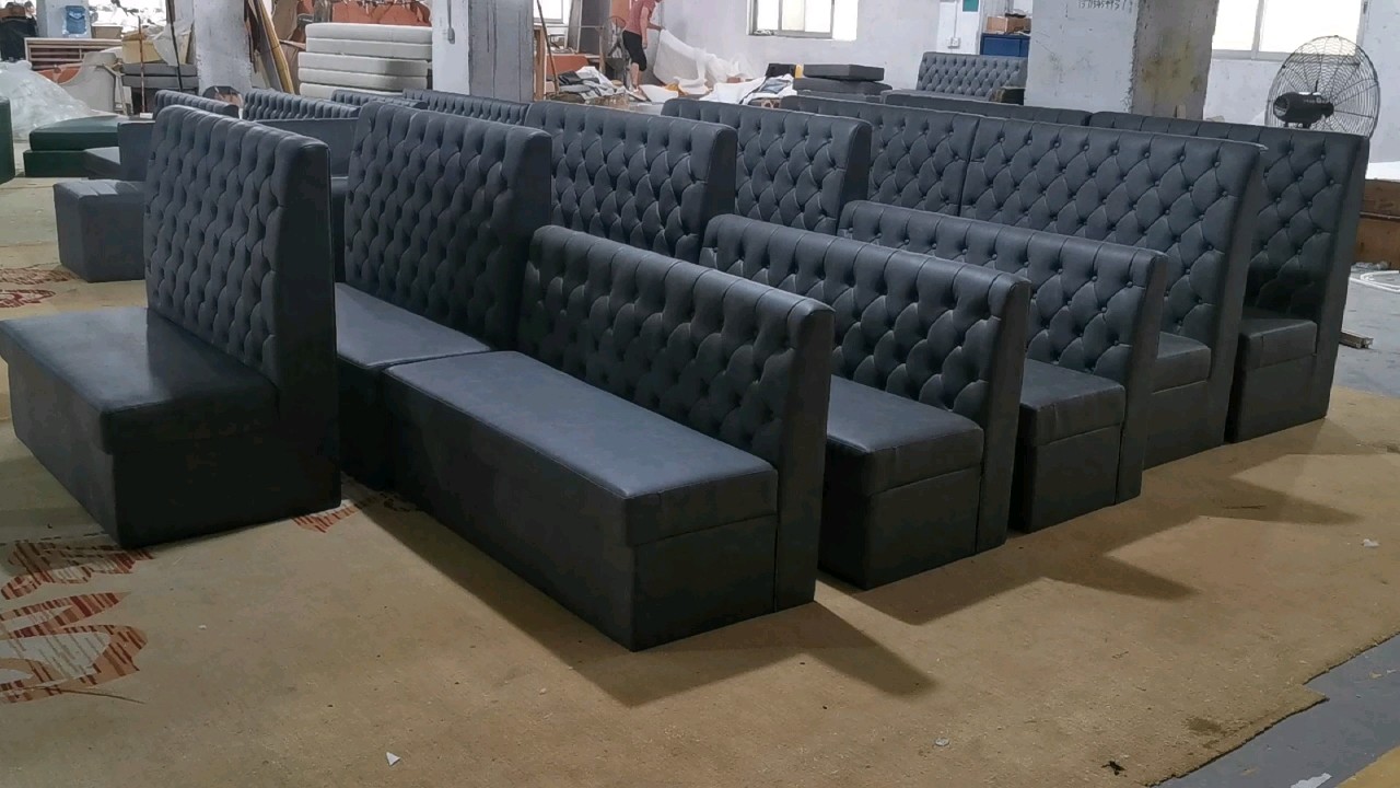 Ysk-03 Modern Design Restaurant Wood Furniture Booth Seating Sofa Set ...