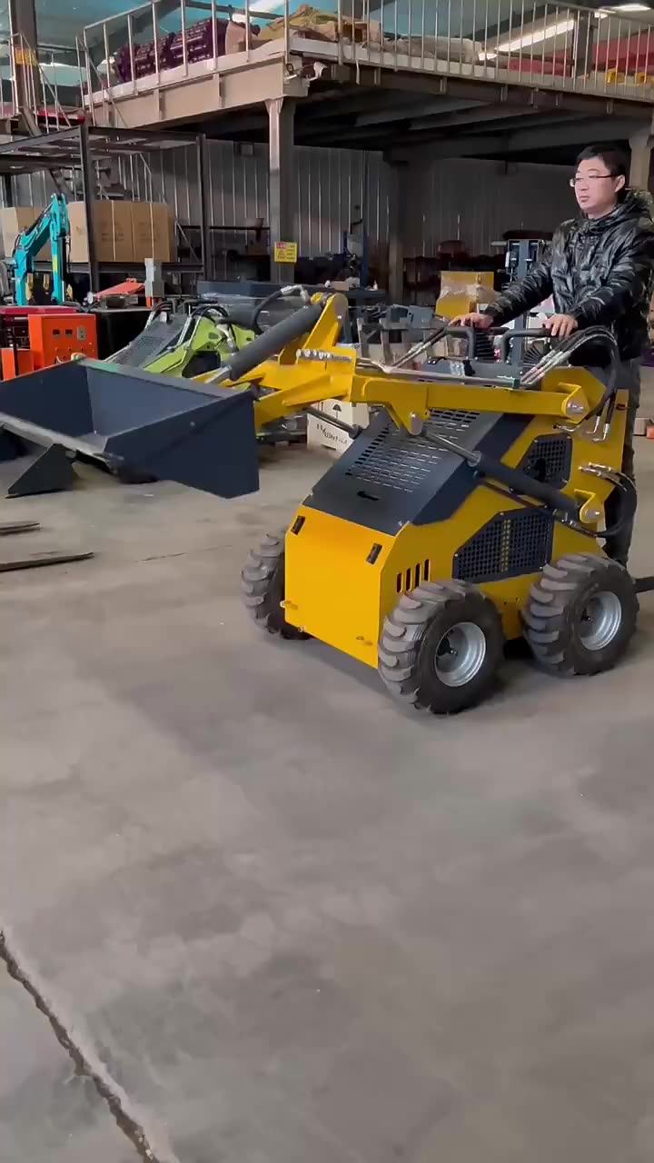 Home Farm Mini Skid Steer Loader With Low Fuel Consumption And Low Cost ...