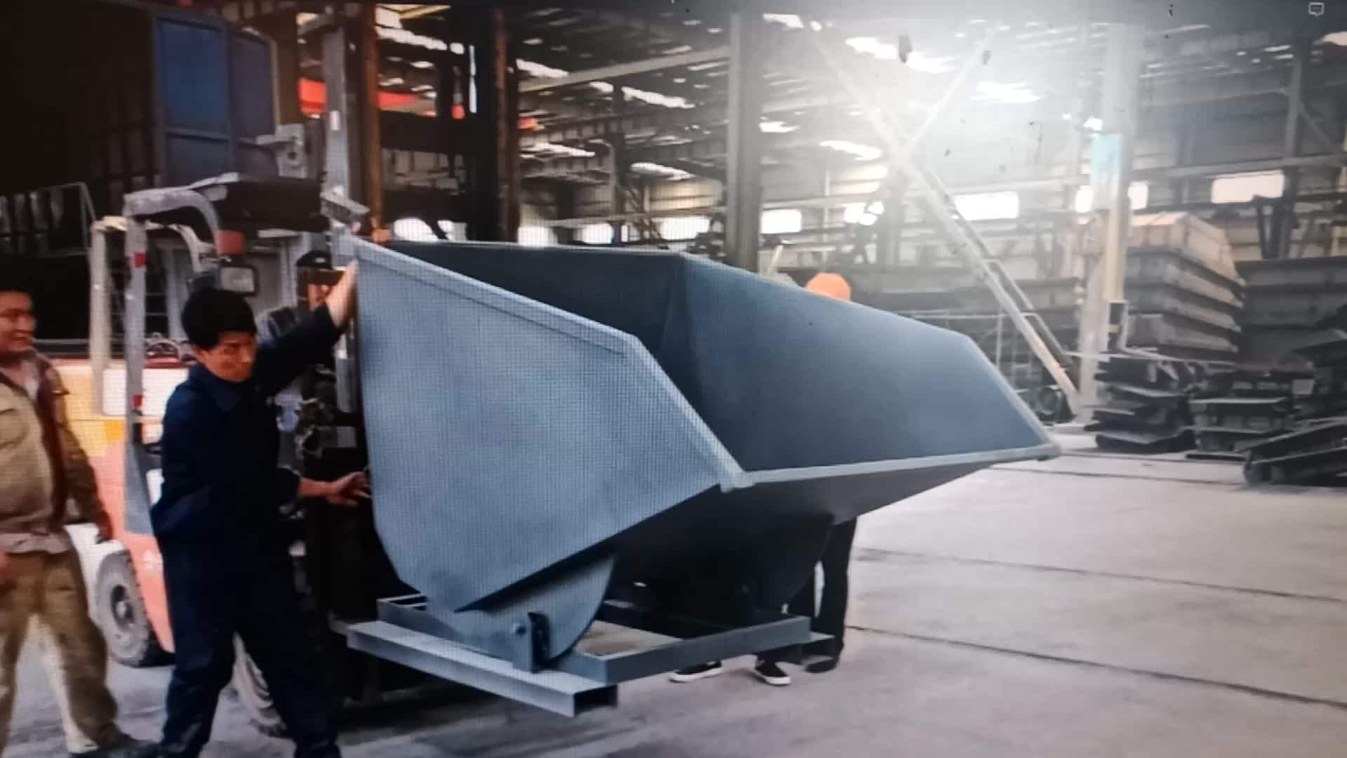 Forklift Dumpster Tipping Skip Self Dump Hopper - Buy Self Dump Hopper ...
