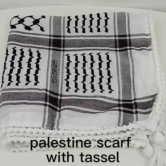Men Shemagh Keffiyeh Scarf Palestinian Yaser Arafat Style Keffiyeh Head ...