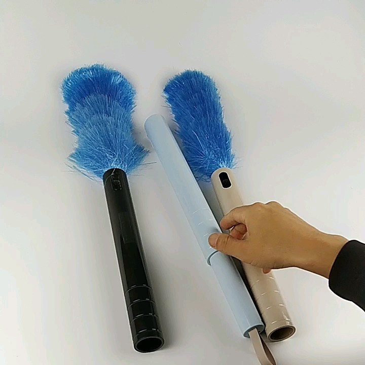 Adjustable Electric Telescopic Dusters Spin Feather Duster Brush ...