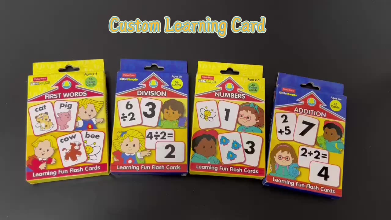 Kids Flash Cards Custom Printing Learning Toys Flash Cards For Kids ...
