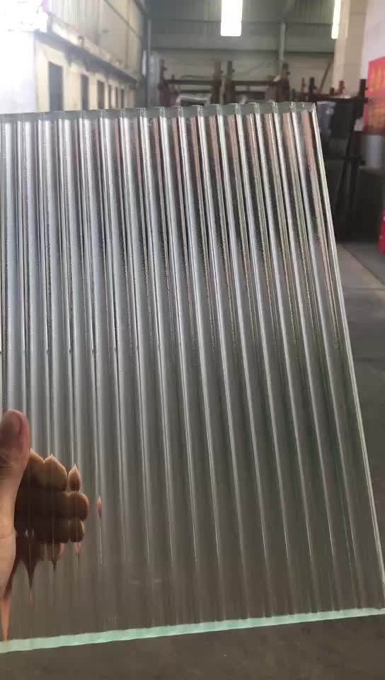 8mm 10mm Toughened Fusing Figure Reed Fluted Glass Patterned Shower ...